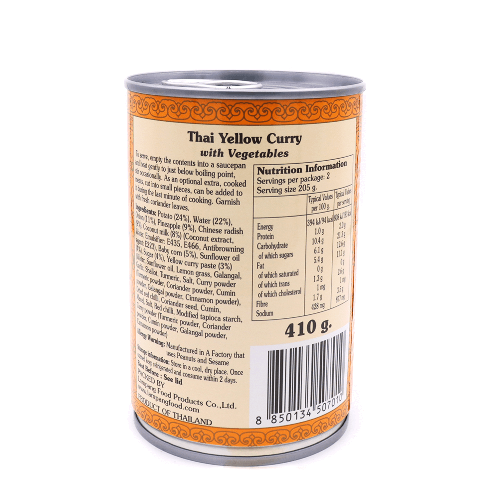 Thai Yellow Curry With Vegetable - Lampang Food